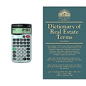 Calculated Industries 3405 Real Estate Master IIIx Residential Real Estate Finance Calculator & Dictionary of Real Estate Terms (Barron's Business Dictionaries)