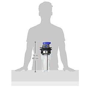 Culligan WH-S200-C Whole-House Sediment Water Filtration System, (clear, black, blue)