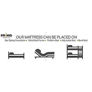 PRIMO Doze 6in Gel Memory Foam Mattress - Twin Size Bed in a Box - Cool & Breathable White Cover - Medium Comfort & Support - CertiPUR-US Certified Foam - Perfect For Kids, Bedroom, Bunk Beds