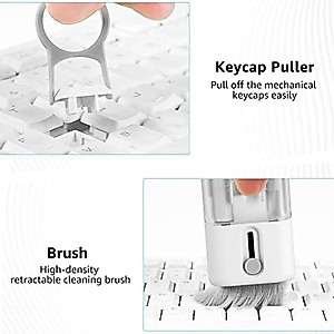 Electronic Cleaner Kit, 6 in 1 Keyboard Cleaner Kit for Airpod Earbud Bluetooth Earphones，Laptop Cleaner Brush，Multifunctional Electronic Cleaning Kit for Laptop Phone Watch iPad Camera PC Monitor