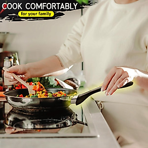 Cook Ware Pans Replacement Grip Handle - Removable Handle Cookware Pot Lid Handle Knob Removable Handles Pan Handle Grip Detachable Handle Cookware Pots and Pans with Removable Handles Screw on Handle