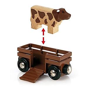 BRIO 33719 Farm Railway Playset – Interactive Toy Train Set for Kids | FSC-Certified Wood | Expandable Tracks | Promotes Skill Development