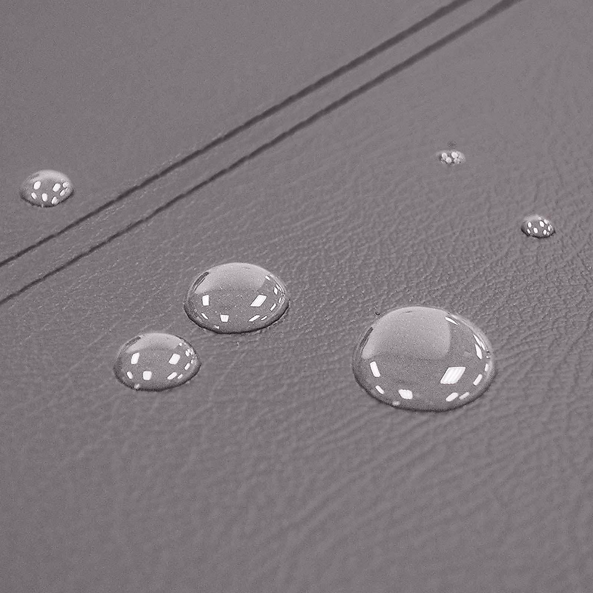 BRIAN & DANY 30" Faux Leather Folding Storage Ottoman Bench, Perfect Toy and Shoe Chest, Foot Rest,Coffee Table,Folding Bench Chest with Cover (Grey)