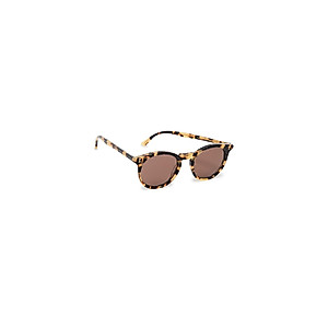 Illesteva Sterling Sunglasses, Tortoise with Brown, One Size