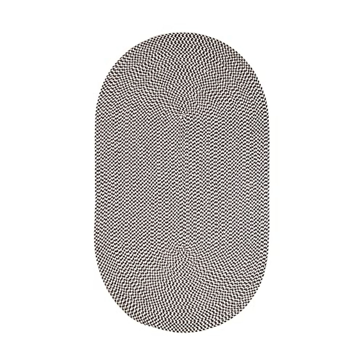 Colonial Mills Milton Houndstooth Tweed Braided Rug, 4x6, Navy