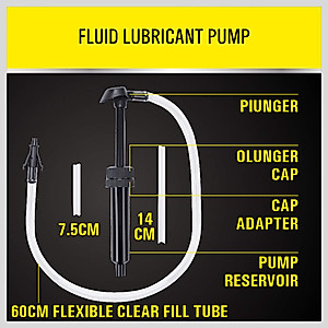 SEDY Lubricant Fluid Transfer Pump, Transmission Fluid Pump, Gear Oil Pump for Quart Bottles, Differential Fluid Pump, Hand Transfer Gear Oil, Transmission and Differential Fluid