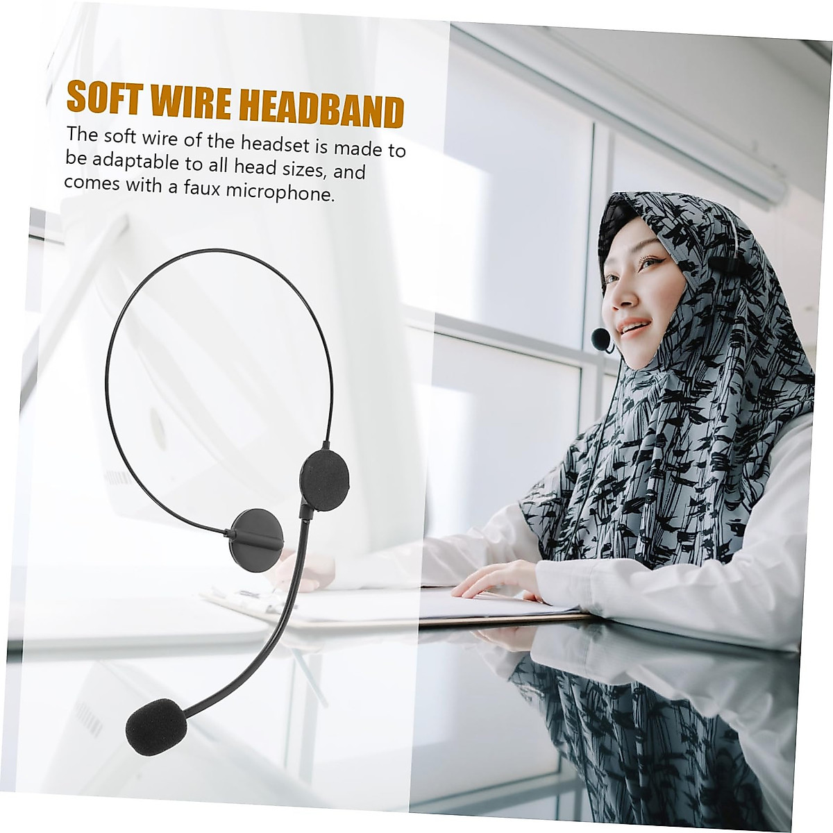 Toyvian Fake Head Singer Role Play Toys Clothing Kid Headphones Costumes for Kids headsets for Toddler 2Pcs Fake Star Headphone