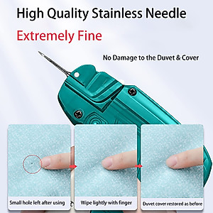 umttery Duvet Clips Gun, Keep Comforter from Shifting, No Needle Inside,Safety and Friendly to Kids or Pets, Feel Nothing When Sleeping, No Damage to Duvet Cover, Easy to Use.