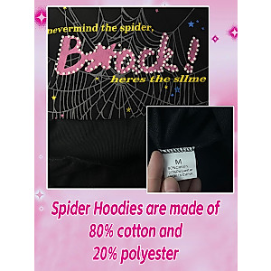 Hip Hop Spider Hoodies Set Y2k Hoodie Tracksuit Pullover Sweatshirt for Women Men Matching Hoodies for Couples