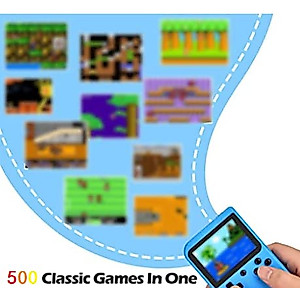 Handheld Game Console. Retro Mini Game Console.500 Non-Repeating Classic FC Games.3.0-inch Screen TV Connection.Adult and Children Game Consoles,Birthday Present