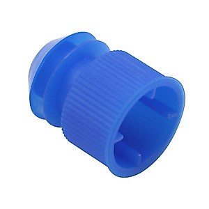 Eowpower 10ml 16x100mm Clear Plastic Test Tubes with Blue Caps, Pack of 50