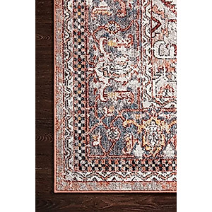 Loloi II Cassandra Collection CSN-01 Rust/Multi, Traditional 5'-3" x 7'-9" Area Rug