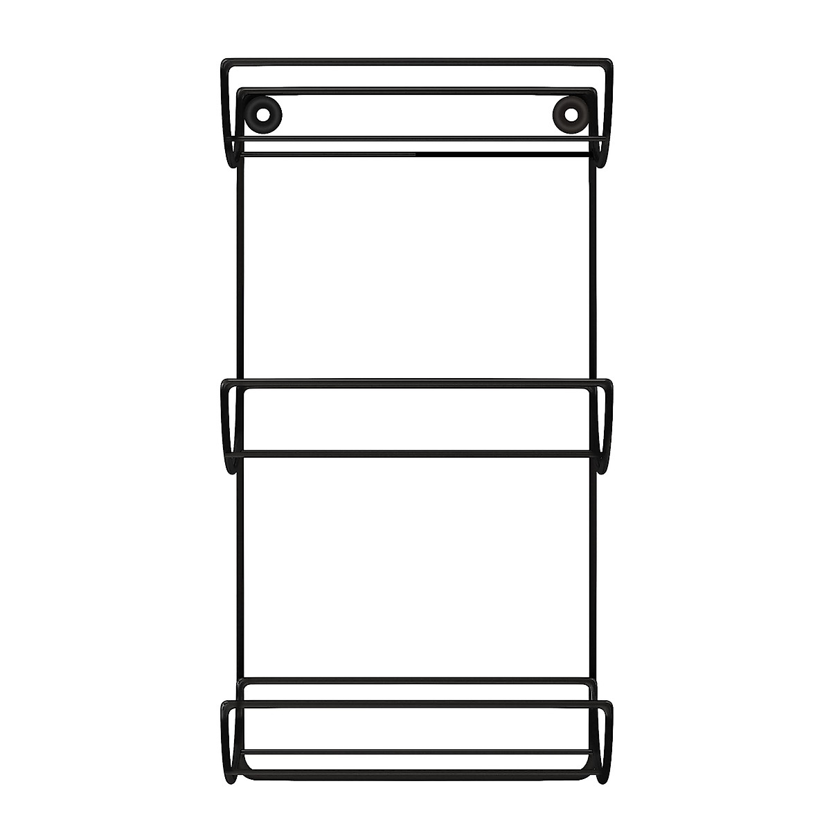 Towel Rack Wall Mounted Metal Wine Rack Washcloths Bathrobe Storage Shelf Organizer Hand Towels Holder for Bathroom Cloakroom - Black