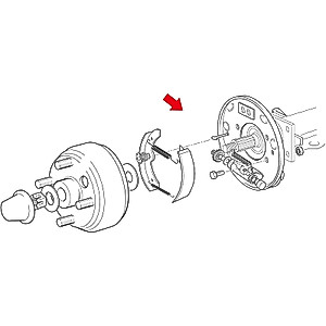 FIXHAWK Golf Cart Brake Assembly Kit, Rear Brake Cluster,Suitable for EZGO TXT 1996-up and Yamaha G14, G16, G19, G20,G21,G22,Driver Side Passenger Side Brake Assembly,OEM# 70998-G01 70998-G02