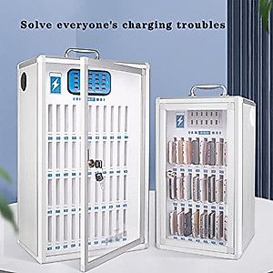 USB Rechargeable 12,24 Slot Mobile Phone Storage Cabinet Wall-Mounted Lockable Mobile Phone Storage Box Suitable for Schools, Factories, Conference Rooms (Size : 12)