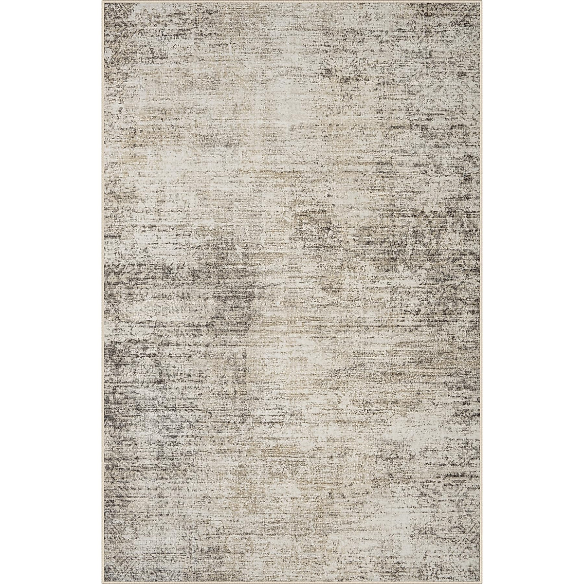 8x10 Area Rugs for Living Room Rug Washable Abstract: Large Rugs for Dining Room Bedroom Carpet Farmhouse Non Slip Low Pile Pet Friendly Area Rug 8 by 10 Indoor - Light Brown