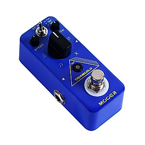 MOOER TRIANGOLO Guitar Micro Tremolo Pedal with 3 Selectable Wave Forms, 5 Different Sub Division Values, Guitar Gigging Effects Pedal