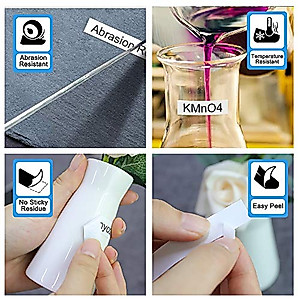 Anycolor Tz Tape 12mm 0.47 Laminated White Compatible with Brother P-Touch TZe-231 TZe231 Label Maker Tape for Brother PTouch PT-D210 D220 H110 D410 D600 1880 2040, Black on White Tape, 5 Pack