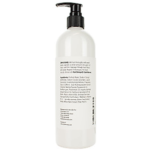 DrFormulas HairOmega DHT Blocker Shampoo Sulfate Free Shampoo - with Moroccan Argan Oil, Tea Tree Oil, Caffeine, Biotin for Hair Growth, 16 oz