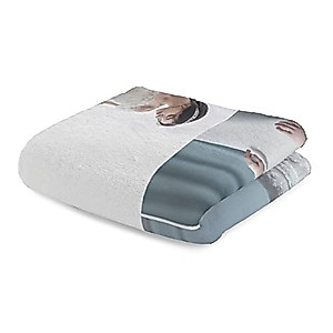 Custom Blanket Personalized Blanket with Photos Text Customized Picture Blanket for Adults Kids Mom Fathers Birthday Christmas Halloween Valentines Day Gift,Photos Collage,6 Photo Collage 60''x50''