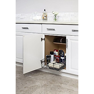 ClosetMaid 3087 14-Inch Wide Cabinet Organizer, Nickel