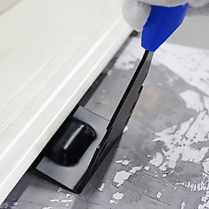 MANUFORE Trim Puller Pry Bar with Silicone handle and 1050 steel Multi-Tool Heavy Duty Tile Removal Tool for Removing Wood Floor, Baseboard, door casings, Tiles, Nail Pulling