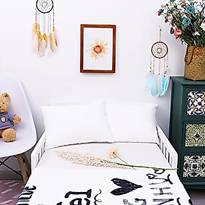 NTBAY 4 Pack Zippered Waterproof Toddler Pillow Protectors, Super Soft Quiet Zip Baby Pillow Protectors, 13x18 Inches Jersey Pure White Waterproof Pillow Cases Covers