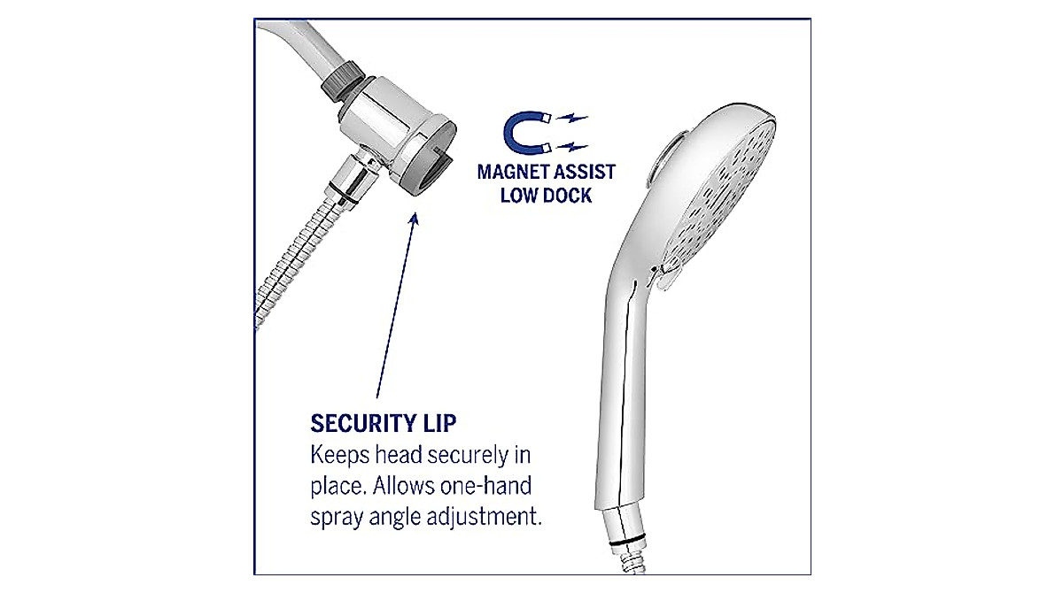 Waterpik Magnetic Shower Head - Adjustable, 8 Spray Modes