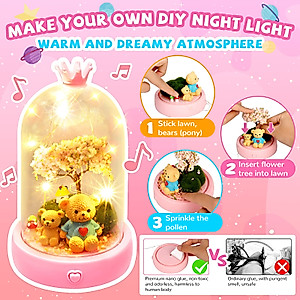 SEKEAHU Satkago Crafts for Girls Ages 4-8 8-12, Music Box and LED Novelty Toys Christmas Gifts Arts and Crafts for Kids Ages 8-12 4-8