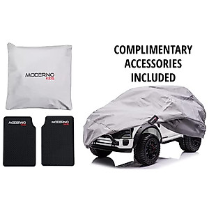 Moderno Kids Ford F450 2 (Two) Seater 24V Power Children Ride-On Car Truck with R/C Parental Remote Control + EVA Foam Rubber Wheels + Leather Seat + Bluetooth MP3 FM Radio Music Player + LED Lights