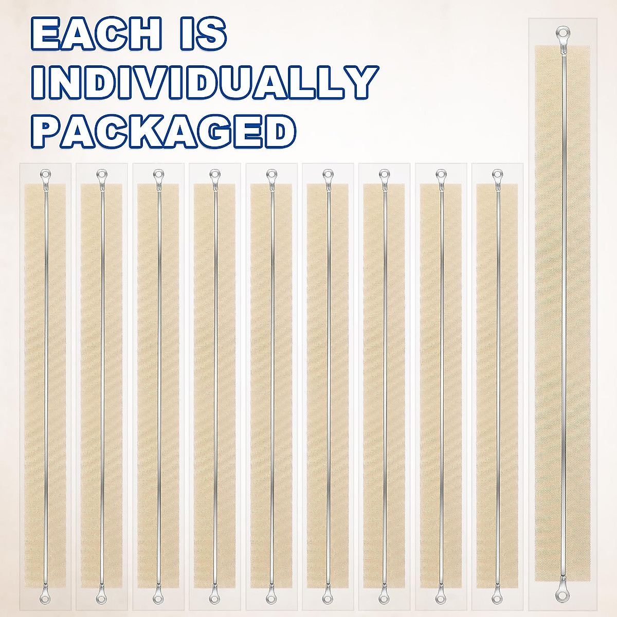 10pcs Impulse Sealer Replacement Parts, 12 Inch Teflon Cloth Strips Square Element Grip Heat Seal Strips Impulse Sealer Repair Kit Heating Element for Hand Heat Sealers