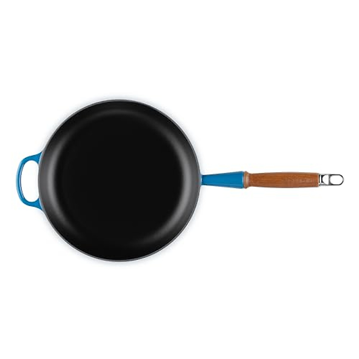 Le Creuset Enameled Cast Iron Alpine Wood Handle Fry Pan, 10.25", Marseille