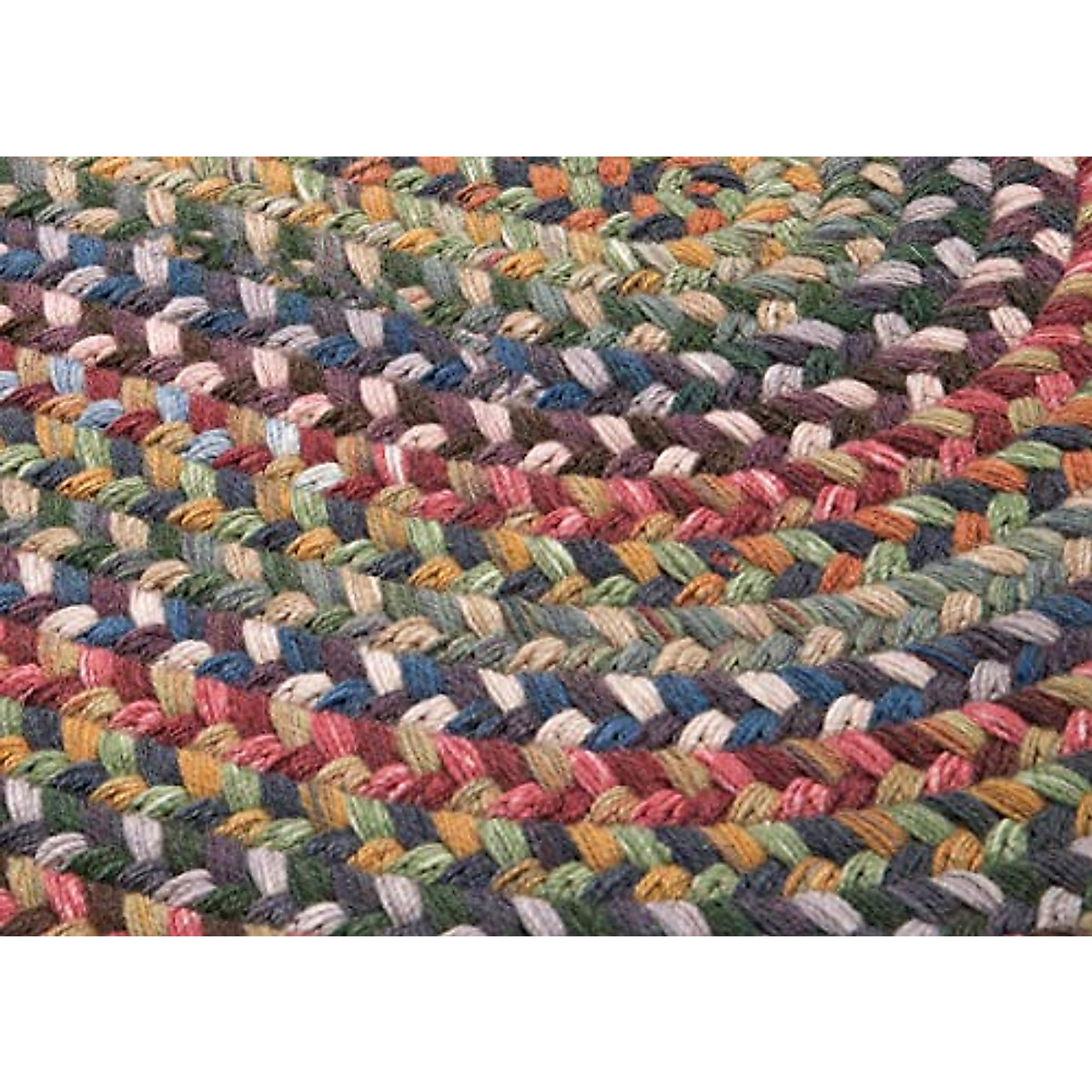 Colonial Mills Rustica Braided Rug, 8 by 11-Feet, Classic/Multicolor