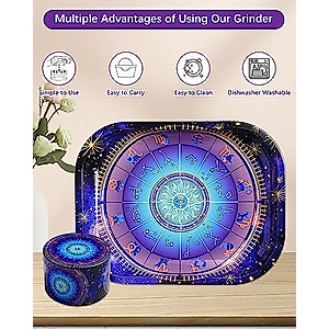 Grinder and tray set(Boho Sun and Moon)
