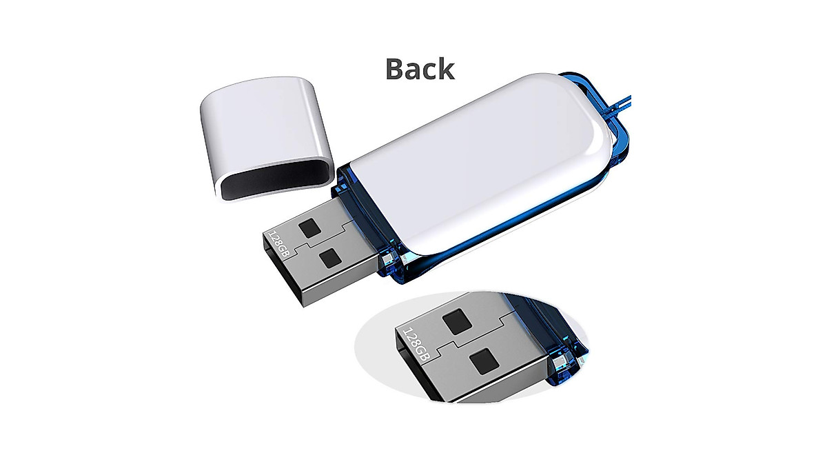 MOSDART 128GB USB 2.0 Flash Drive 2 Pack 128 GB exFAT Thumb Drives Jump ...