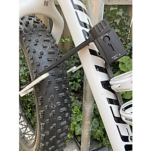 Flex Connex Compact Bike Lock Black | 35" Extreme Bike Lock - Heavy Duty Bicycle Security Chain Lock Steel Bars| Carrying Case Included (Black Ninja)