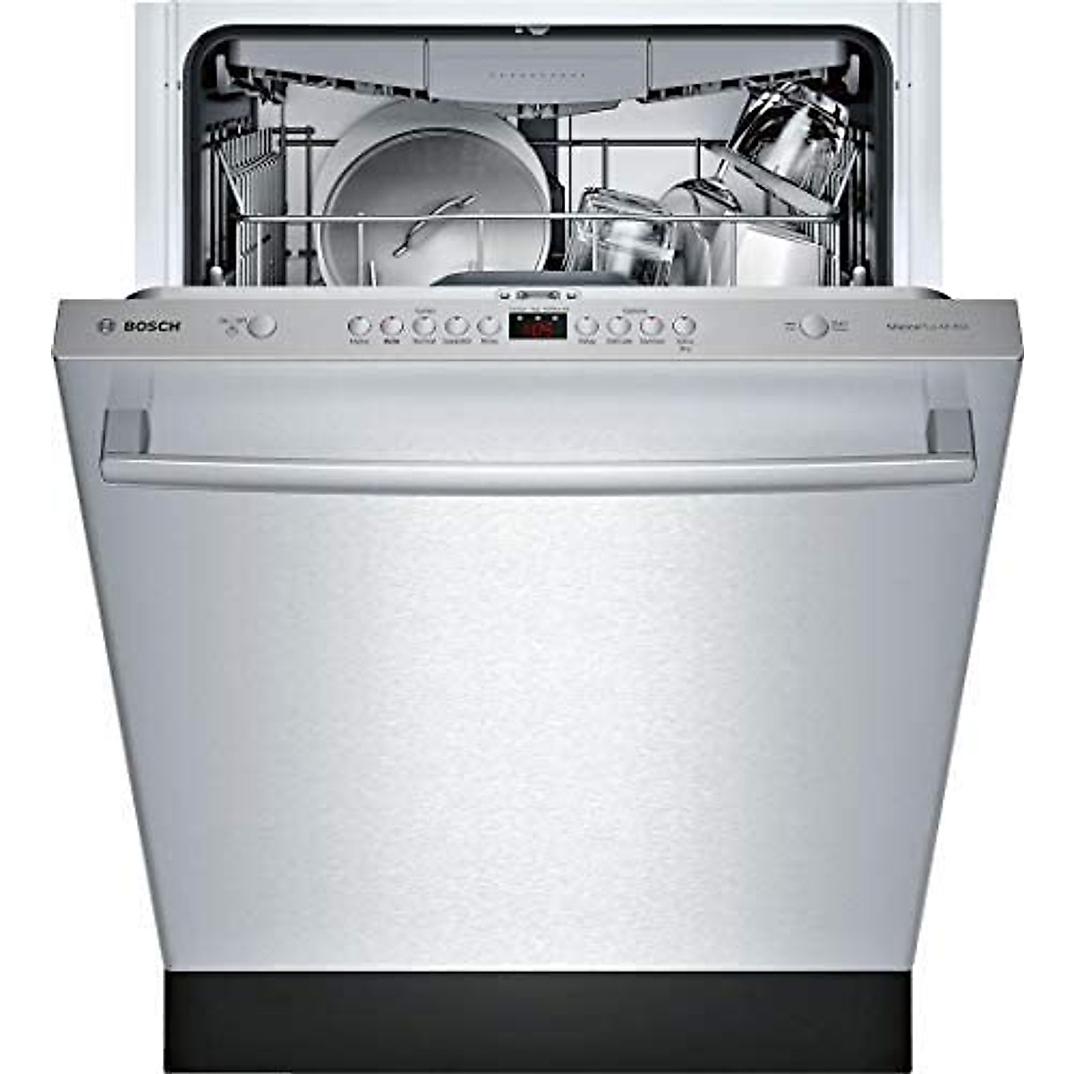 Bosch SHXM4AY55N 100 Series 24 Inch Built In Fully Integrated Dishwasher with 5 Wash Cycles, in Stainless Steel