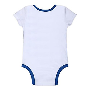 STAR WARS Boys’ Roleplay Short Sleeve Bodysuit for Newborn and Infant – White or Brown or Black