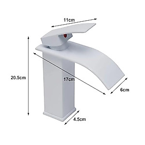Bathroom Basin Sink Faucet Waterfall Type Exposed hot and Cold Water Mixing Faucet Toilet Kitchen Faucet Single Hole Faucet Home
