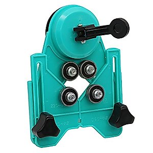 Drill Bit Hole Saw Guide - 1/4"- 3-1/4" Adjustable Tile Hole Cutter Centering Locator Holder Jig Fixture with Vacuum Suction Base for Ceramic, Tile, Glass, Marble, Porcelain