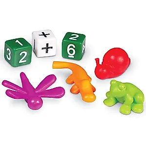 Learning Resources Sum Swamp Game Addition & Subtraction Game - 8 Pieces, Ages 5+, Math Games for Kids, Educational Kids Games, Kindergarten Math Board Games Gifts for Boys and Girls