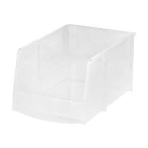 Iris Plastic Storage Bin, Clear (200550) 1-Count