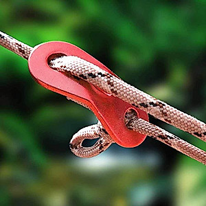 16Pcs Blue Aluminum Alloy Tent Cord Tensioner Guyline Adjuster for Outdoor Camping Hiking Travel Tent Accessories