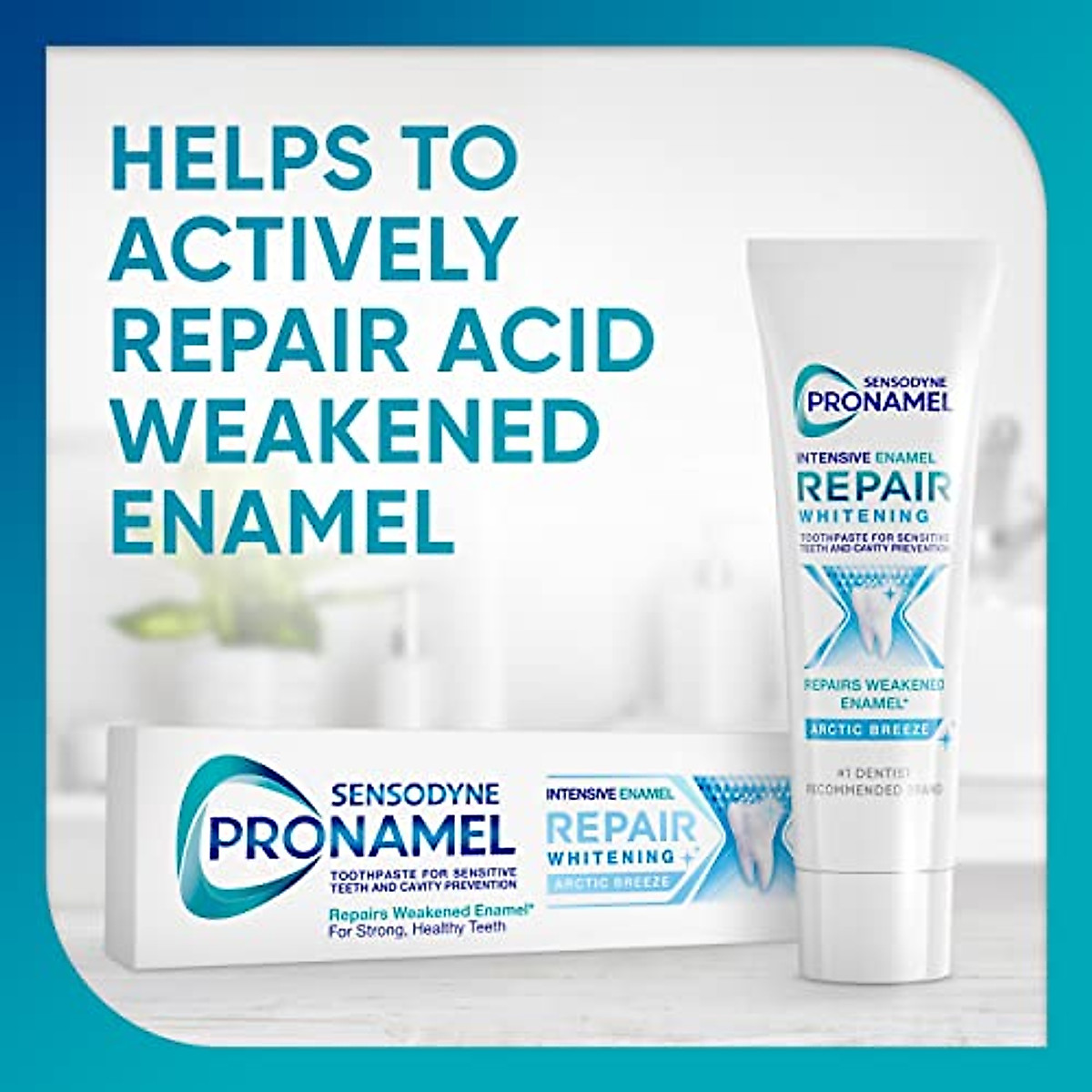 Sensodyne Pronamel Intensive Enamel Repair Toothpaste for Sensitive Teeth and Cavity Protection, Whitening Toothpaste to Strengthen Enamel, Arctic Breeze - 3.4 Ounces x 4