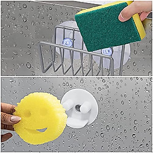 Sponge Holder Suction, Replacement Suction Cups, Sponge Caddy Suction Cup, Kitchen Sink Caddy Suction Cup, Compatible with Sink Sponge Holder, 1.8/2.4 Inch Diameter Heavy Duty Suction Cup (4 Pack)