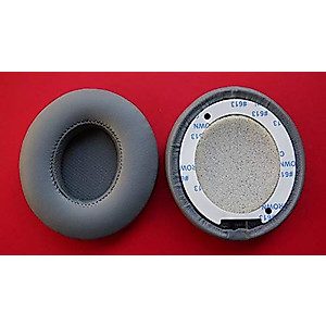 EarPads Leather Replacement Parts Compatible with Beats Solo 2.0 / Solo 3.0 Wireless/Wired On Ear Headphone Shock Yellow (Asphalt Gray)