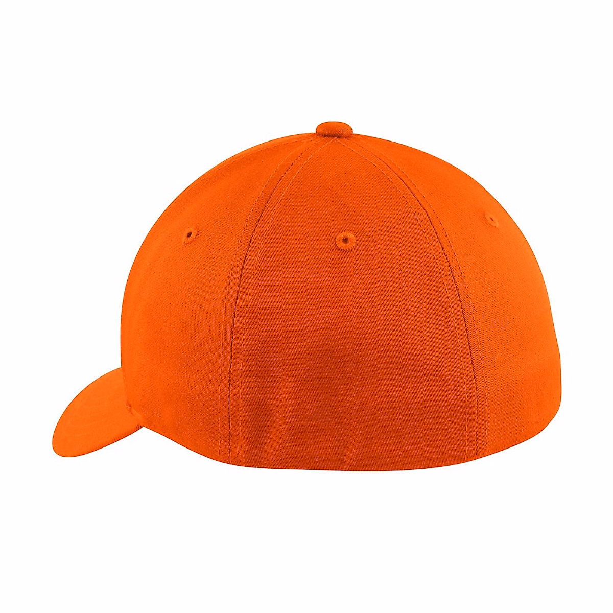 Joe's USA Flexfit Baseball Caps in 12 Colors - Size S/M - Orange