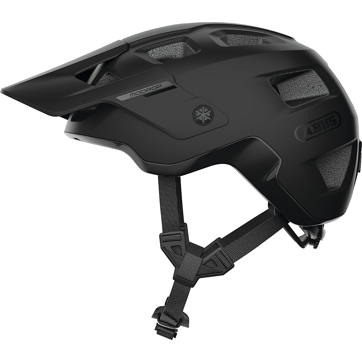 ABUS MoDrop MIPS Adult Mountain Bike Helmet, Velvet Black, Size L (59-61 cm)
