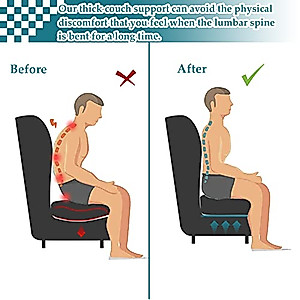 xooxfans Couch Supports for Sagging Cushions 20"x 67" Sofa Support Board Couch Cushion Support Insert Under Couch Seat Saver Replacement Fix Sagging Cushions for Home Improvement 50% Thicker