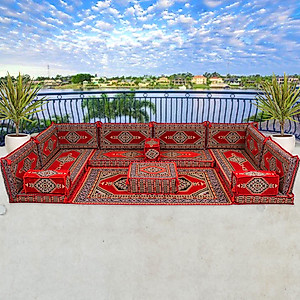 Arabic U Shaped Sofa Set, Arabic Floor Seating, Arabic Floor Sofa, Arabic Majlis Sofa, Bench Cushions, Seating Cushions, Arabic Couches